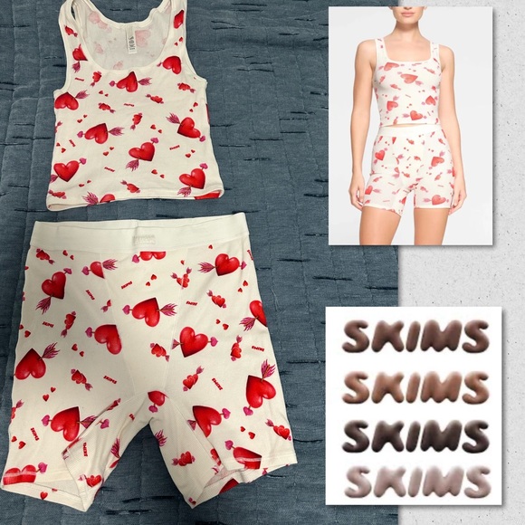 SKIMS | Intimates & Sleepwear | Skims Valentines Day Heart Set | Poshmark